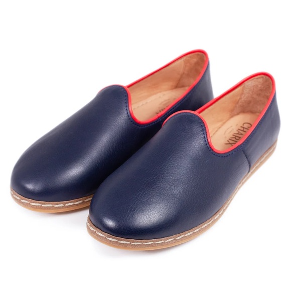 Charix | Shoes | New Charix Dark Navy Leather Slipon Shoes Size 39 ...